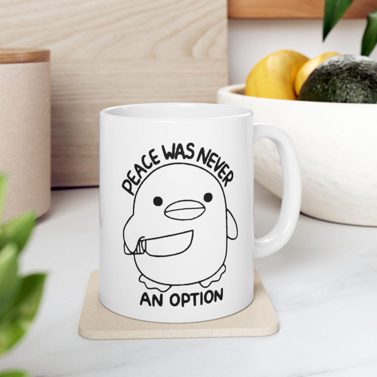 Peace Was Never an Option Svg, Duck Svg, Duck Humor, Duck With a Knife ...
