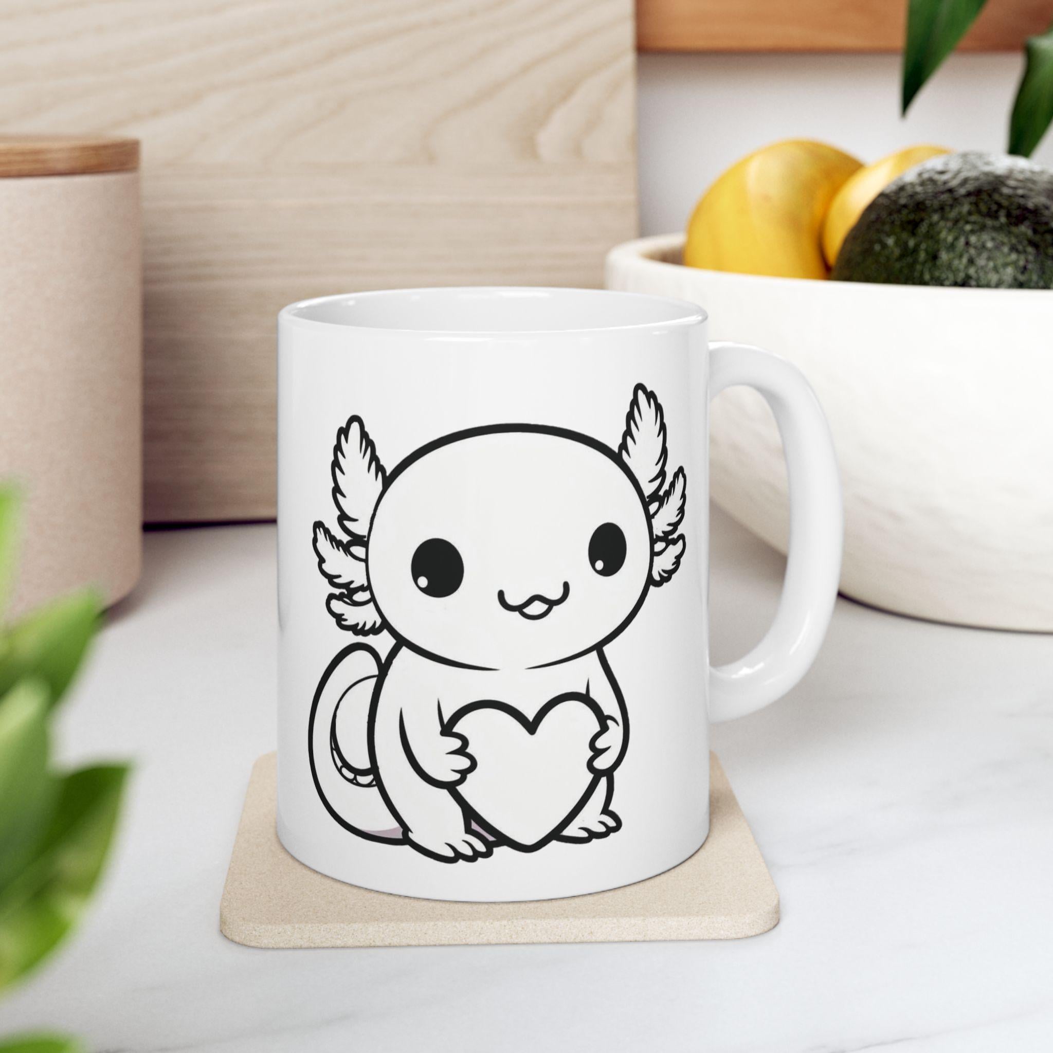 Axolotl Holding Heart Svg, Cute Axolotl Svg, Lovely Axolotl Svg ...