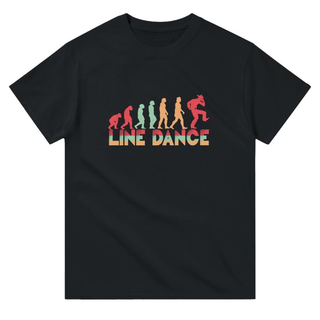 Evolution of Line Dancing Slogan Adult T-shirt - Etsy