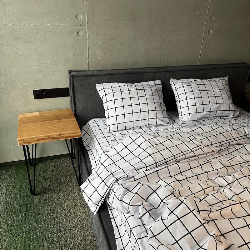 Grid Bedding - Etsy