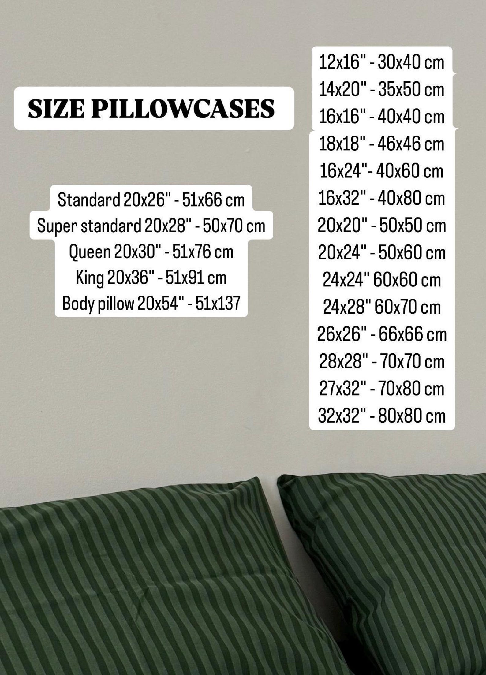 Set of 2 Purple Stripe Pillowcases 100% Cotton. Ruffled Pillowcases ...