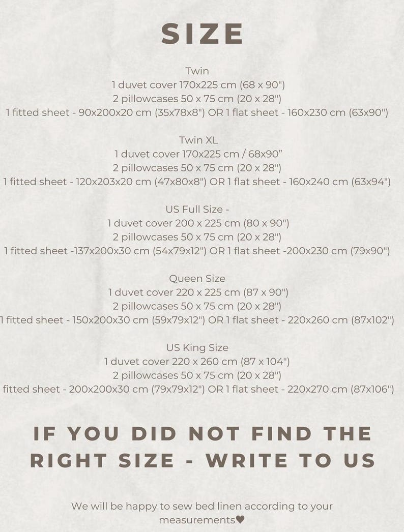 Striped Cotton Bedding Set With Ruffles: Custom Size Duvet Cover and ...