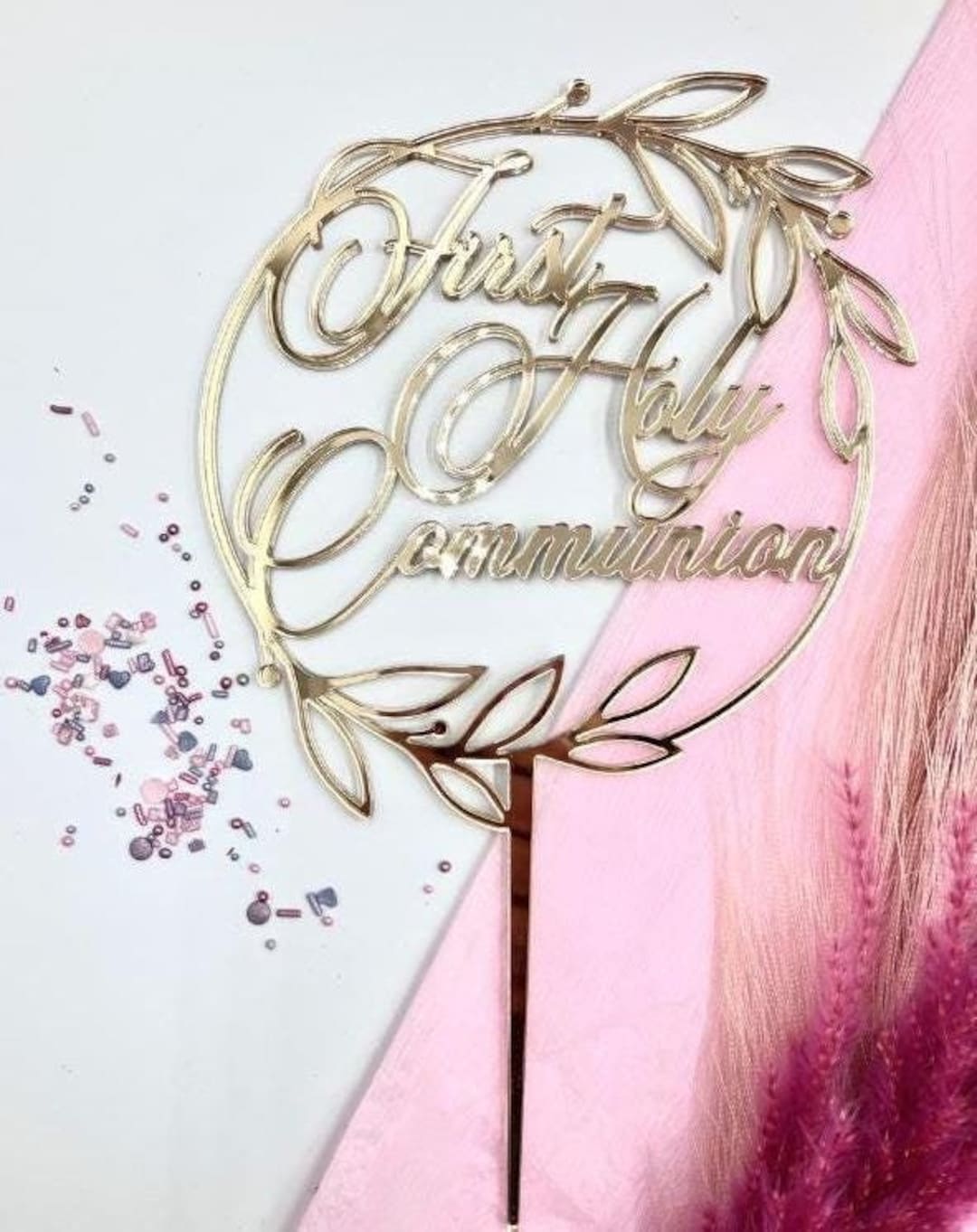 MINIOWELOVE | First Holy Communion in a Wreath | Acrylic Communion ...