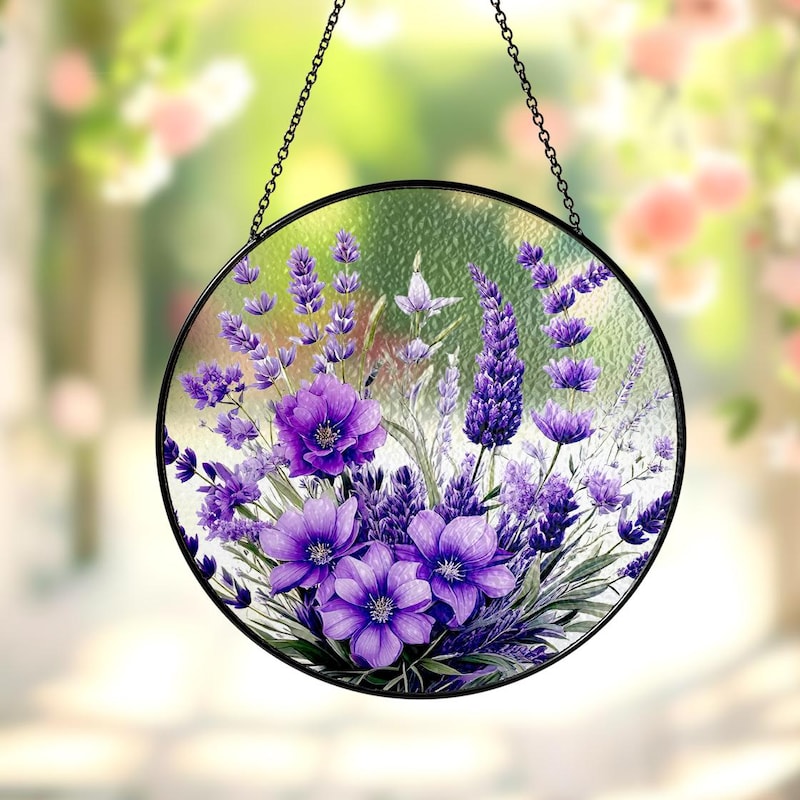 Violet Stained Glass - Etsy
