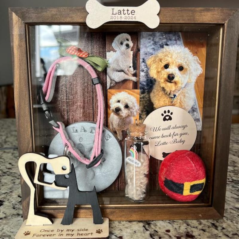 Dog Memorial Shadow Box - Etsy