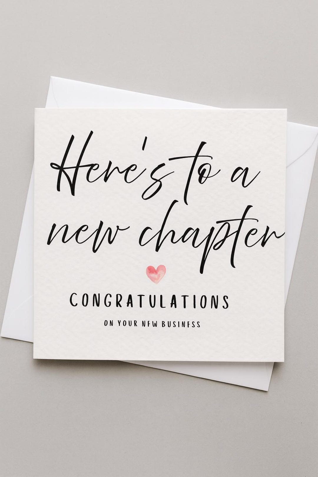 Congratulations “new Chapter” Greeting Card — Personalised Cards | - Etsy
