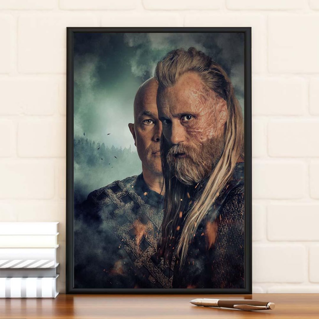 Ragnar Lothbrok Poster, Vikings TV Show Art Print, Limited Edition ...