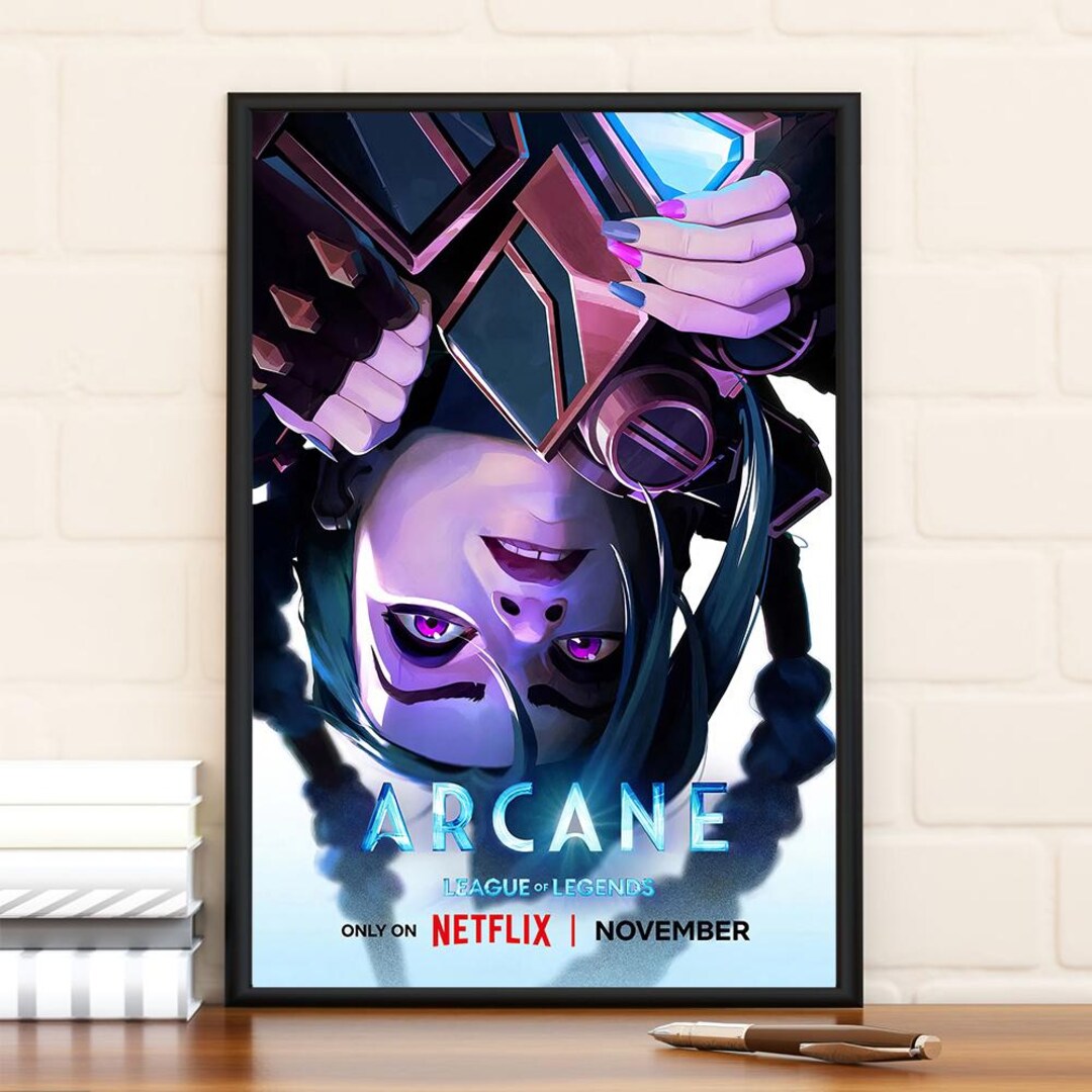 Jinx Arcane Season 2 2024 Movie Poster League of Legends Film, Limited ...
