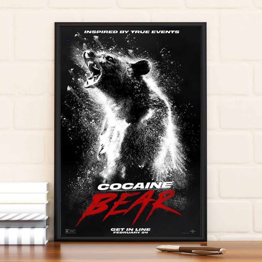 Cocaine Bear Movie Poster, Limited Edition Collectibl Room Decor, Home ...
