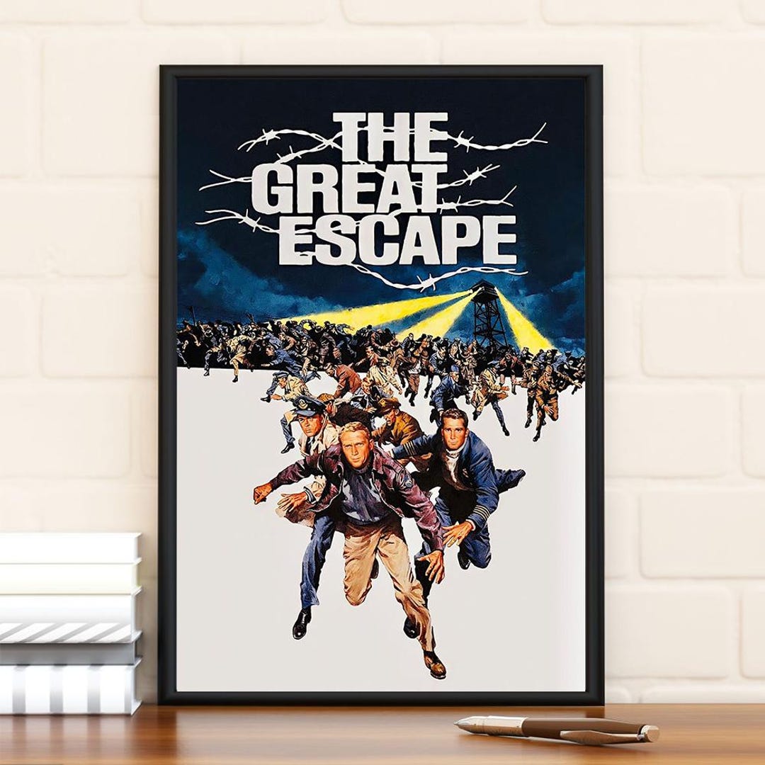THE GREAT ESCAPE Movie Poster, Limited Edition Collectibl Room Decor ...