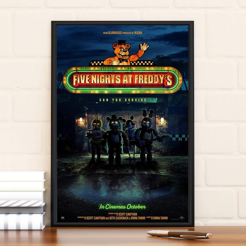 Five nights at freddy's poster - Etsy México