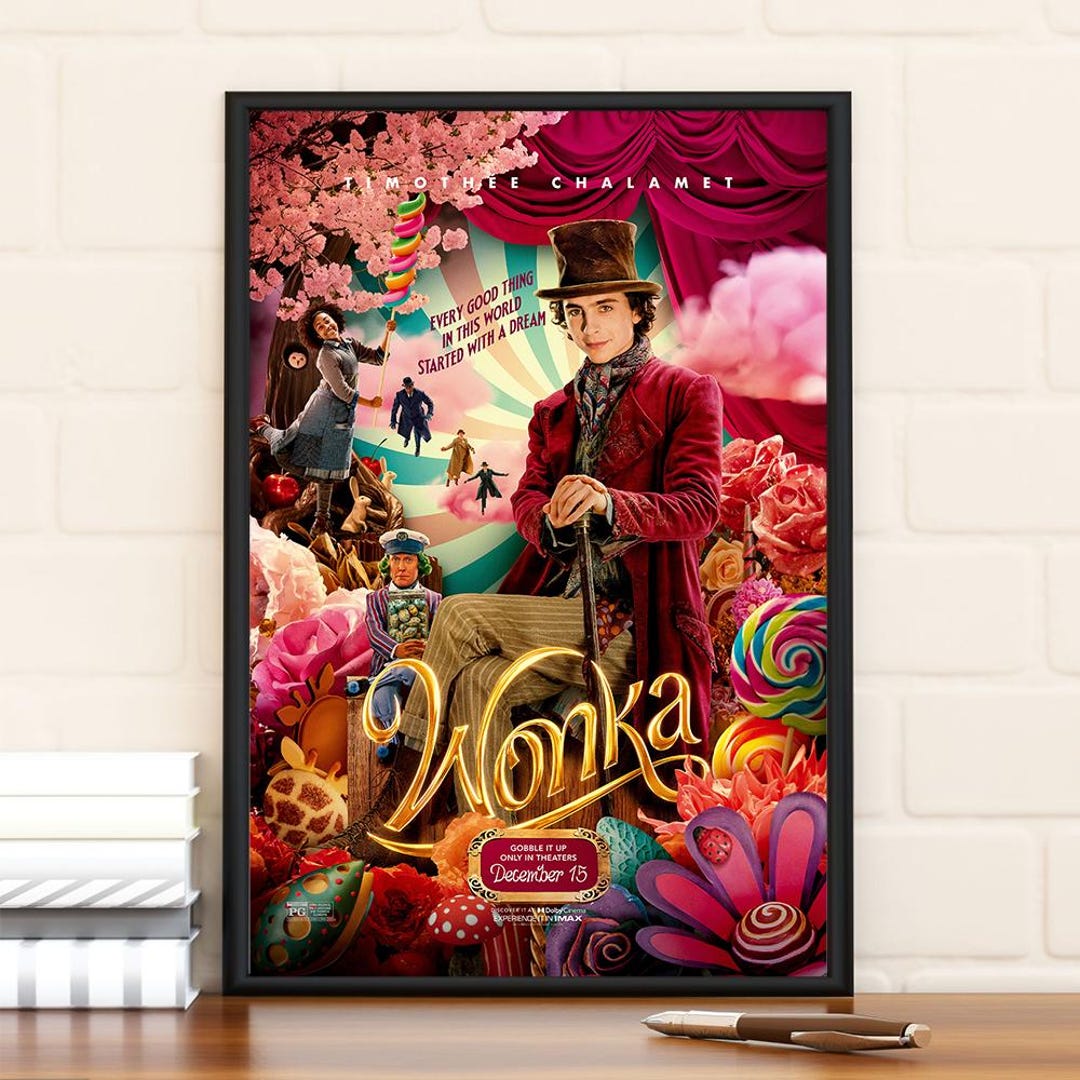 Wonka Movie Poster, Limited Edition Collectibl Room Decor, Home Decor ...