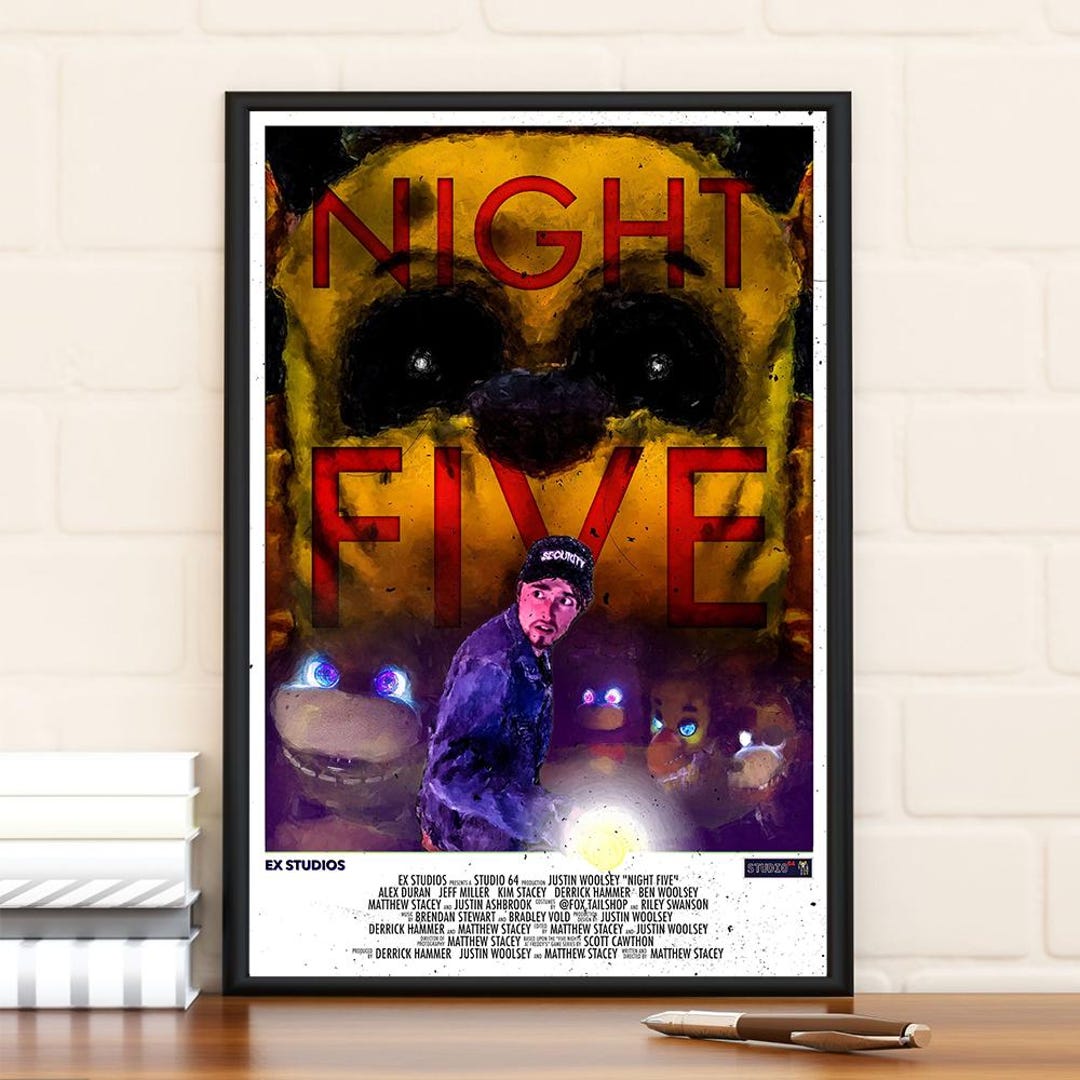 Five Nights at Freddy's Movie Poster, Limited Edition Collectibl Room ...