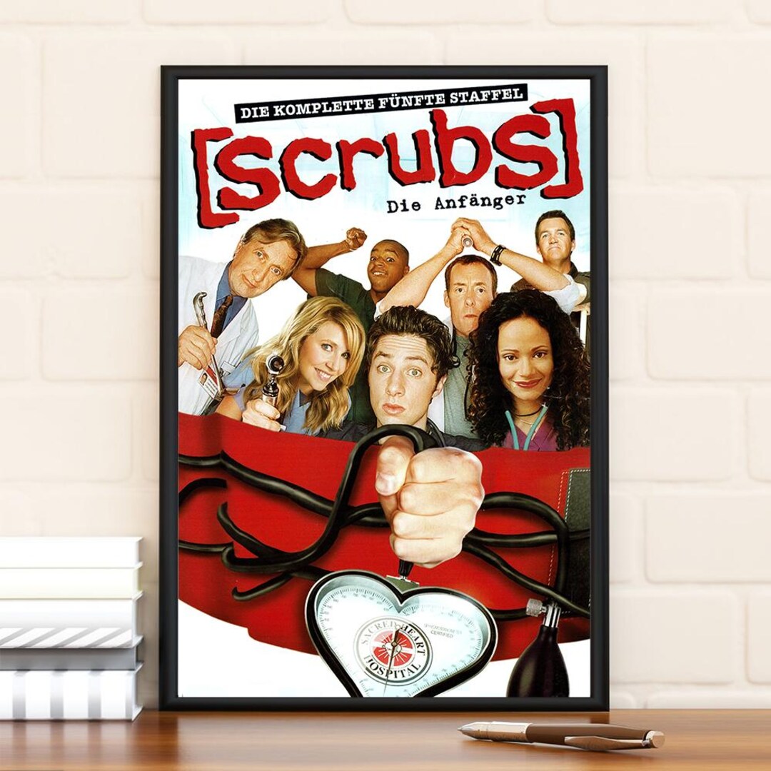 Scrubs TV Series Poster, Limited Edition Collectibl Room Decor, Home ...