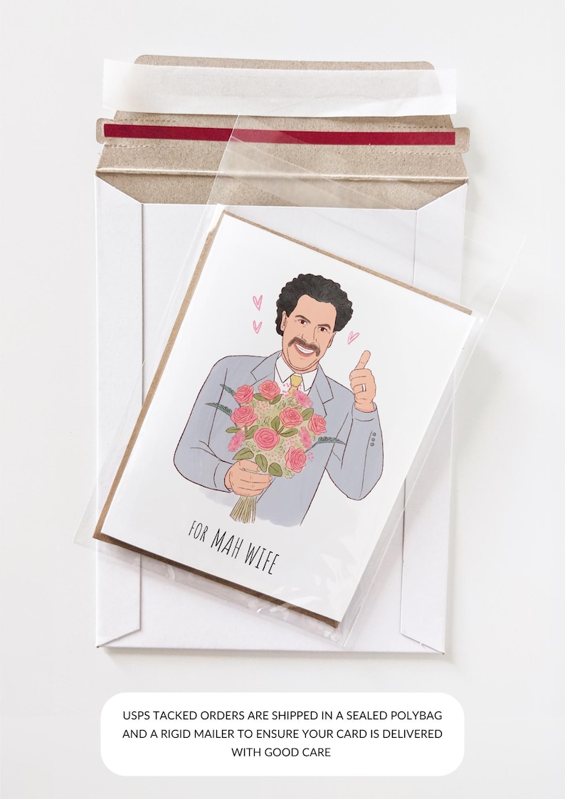 Borat Wedding Card, Funny Borat Valentines, Foy Mah Wife, Wedding ...