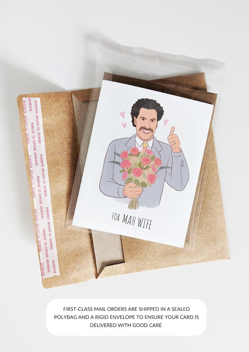 Borat Wedding Card, Funny Borat Valentines, Foy Mah Wife, Wedding ...
