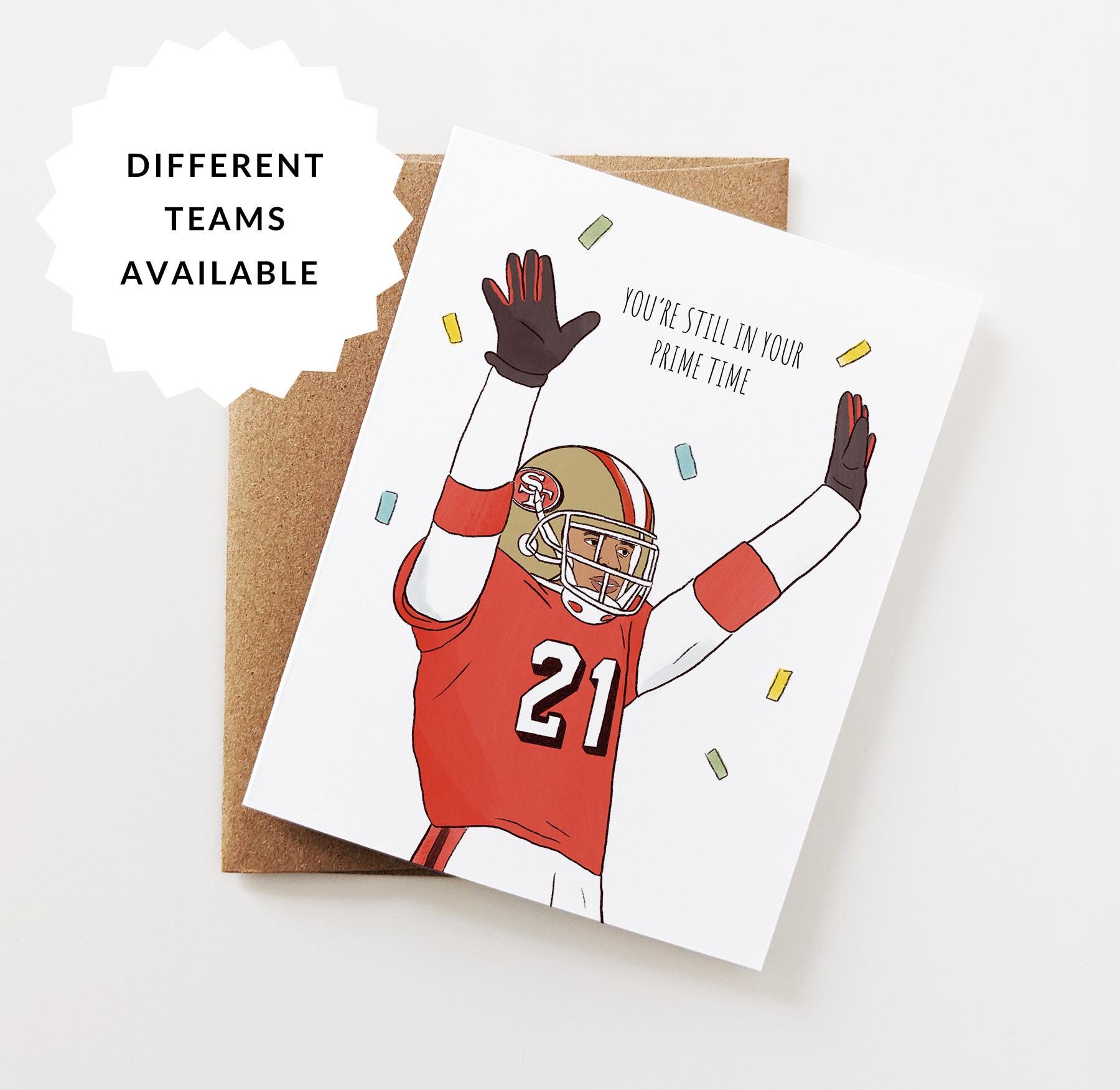 49ers Printable Folding Birthday Cards San Francisco 49ers NFL