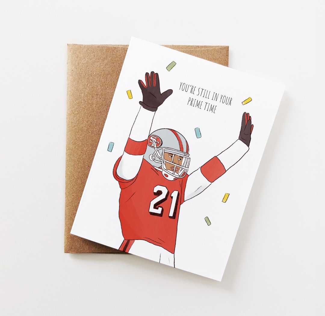 NFL Birthday Card, Funny Football Pun, 49ers, You're Still in Your ...
