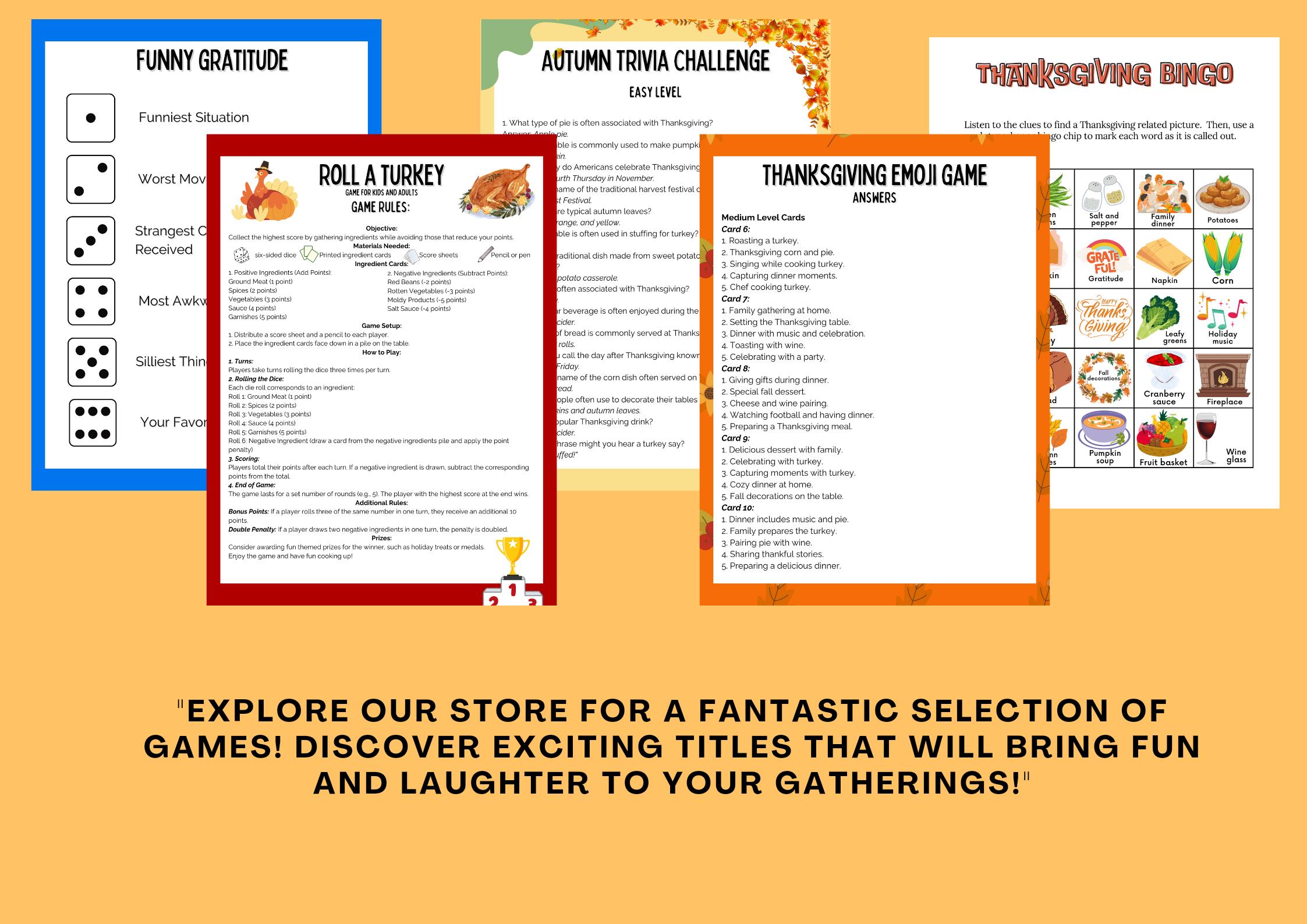 Thanksgiving Scavenger Hunt for Kids Printable Kids Scavenger Activity ...