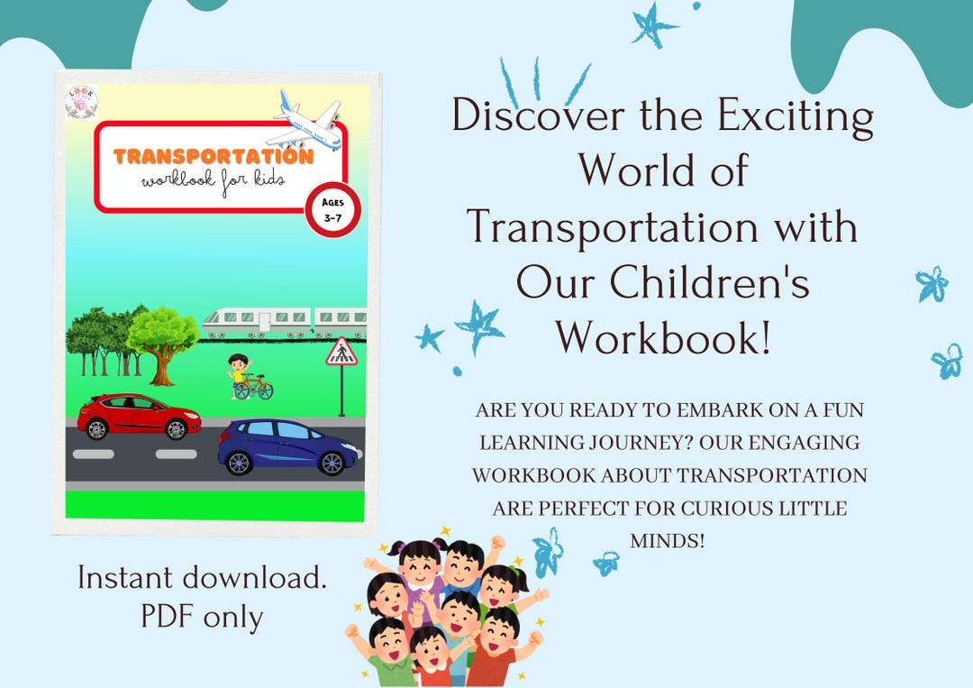 Workbook. Busy Book. Transport. Kids Mental Development. Vocabulary ...