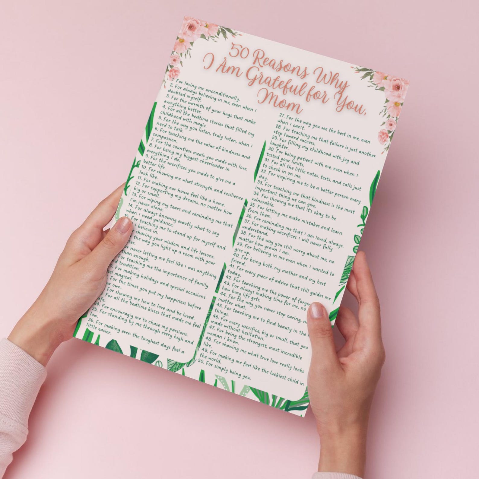 50 Reasons Why I Am Grateful for You Happy Mother's Day Love You Mom ...