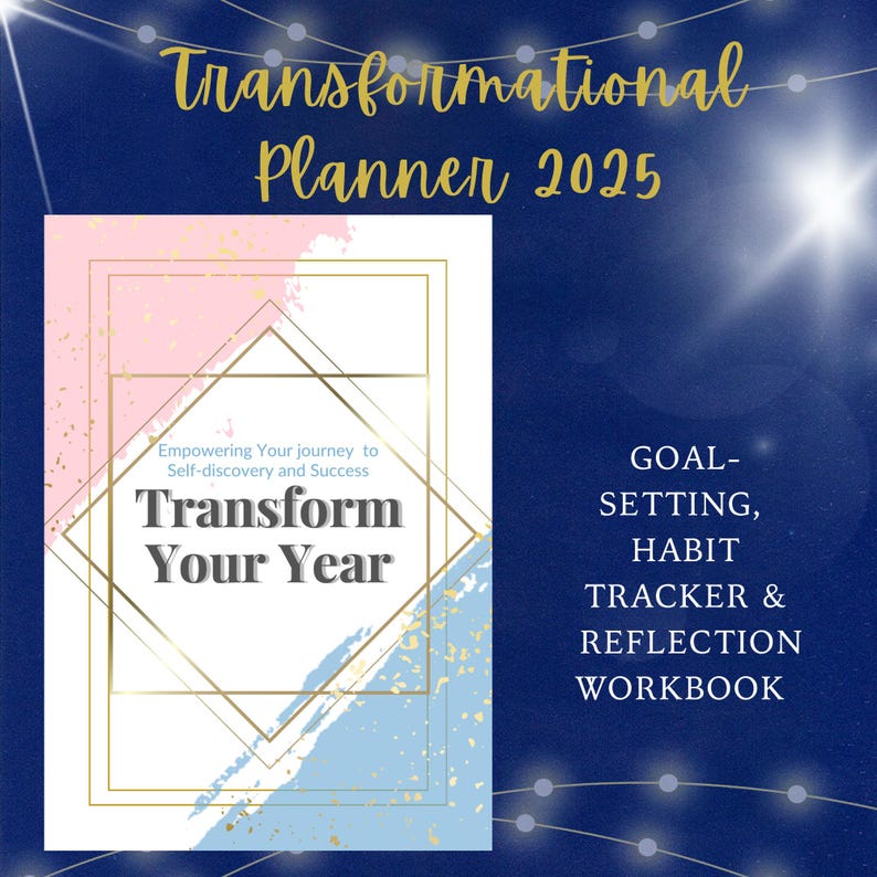 Transformational Planner Digital A5 PDF Personal Growth Journal ...