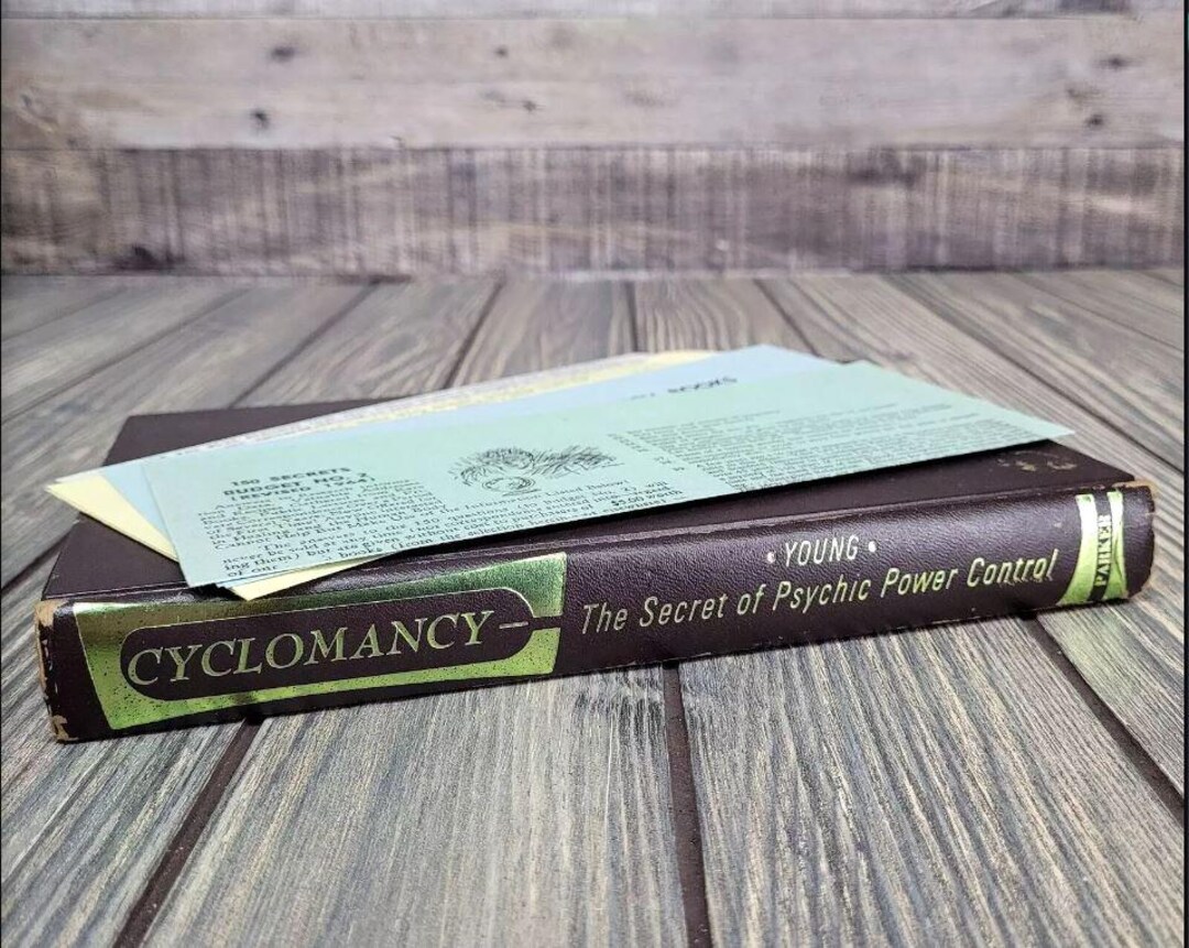 Rare Spell Book - Cyclomancy (1966 First Edition) the Secret of Psychic Power Control - Etsy