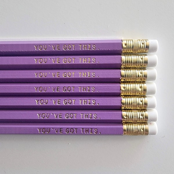 Motivational Pencils - Etsy