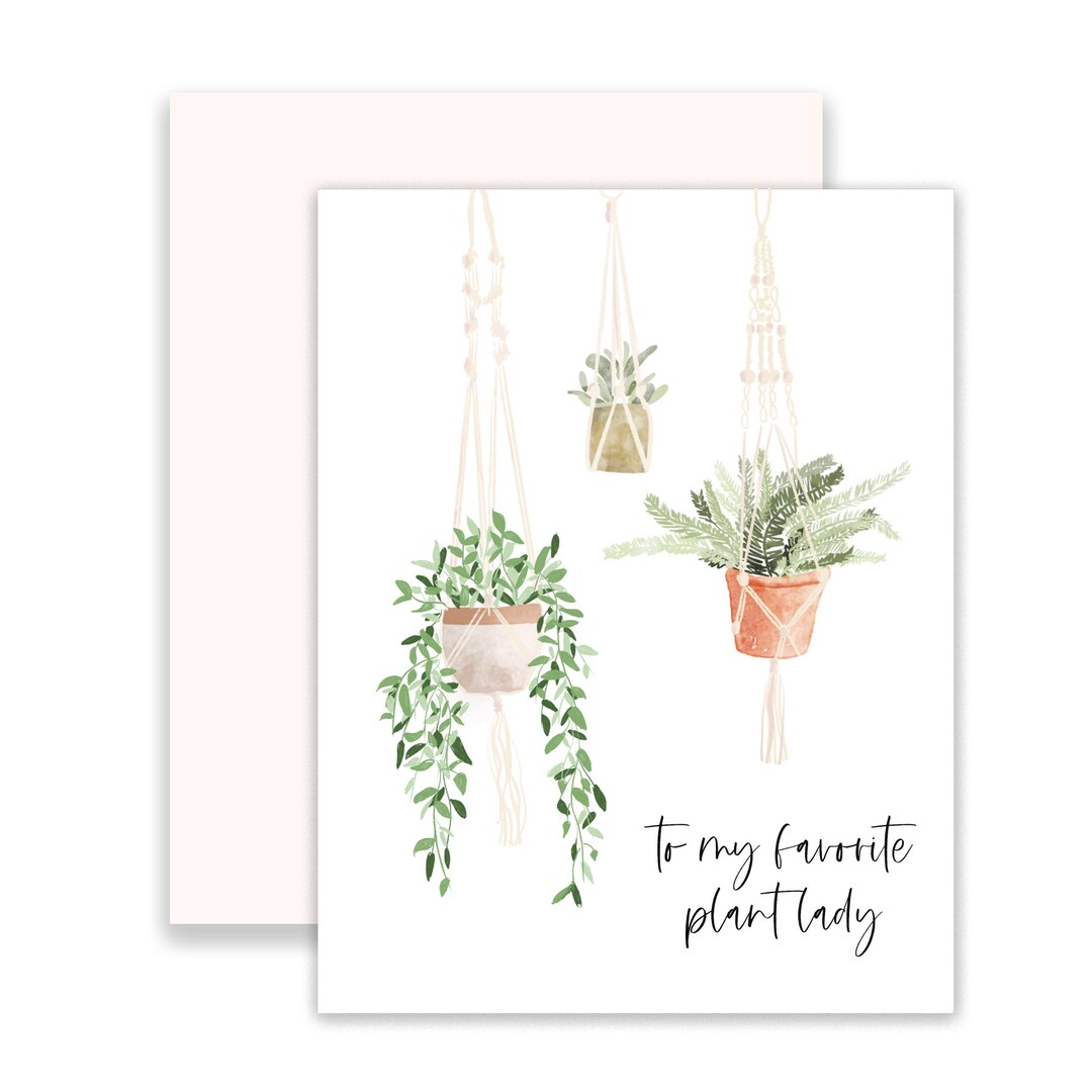 Favorite Plant Lady Card, Plant Mom Card, Funny Card, Valentine's Day ...