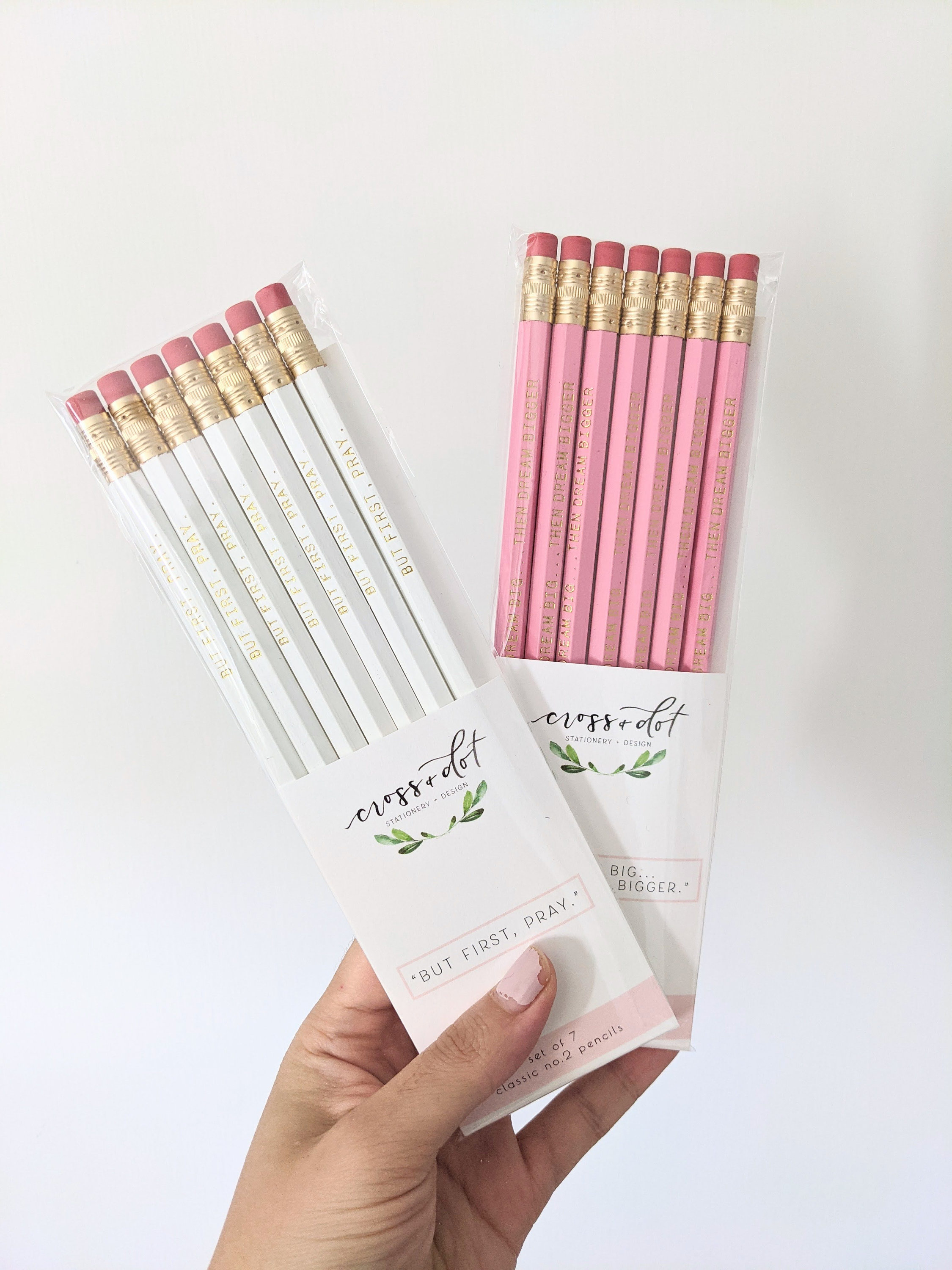 Dream Big Pencil Set, Stationery Gift, Motivational Pencil ...