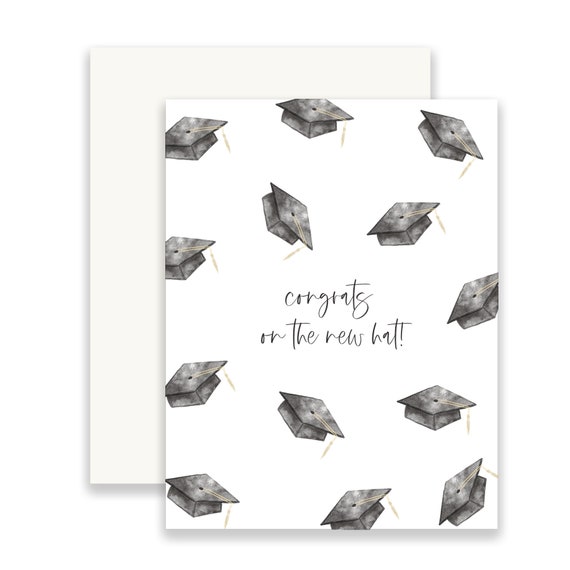 Funny Graduation Card Congratulations Graduation cap card | Etsy