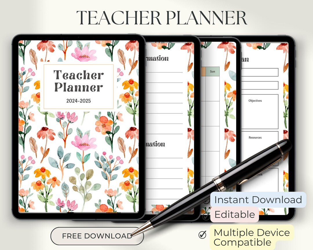 Teacher Planner, Lesson Planner, Classroom Planner, Academic Planner ...