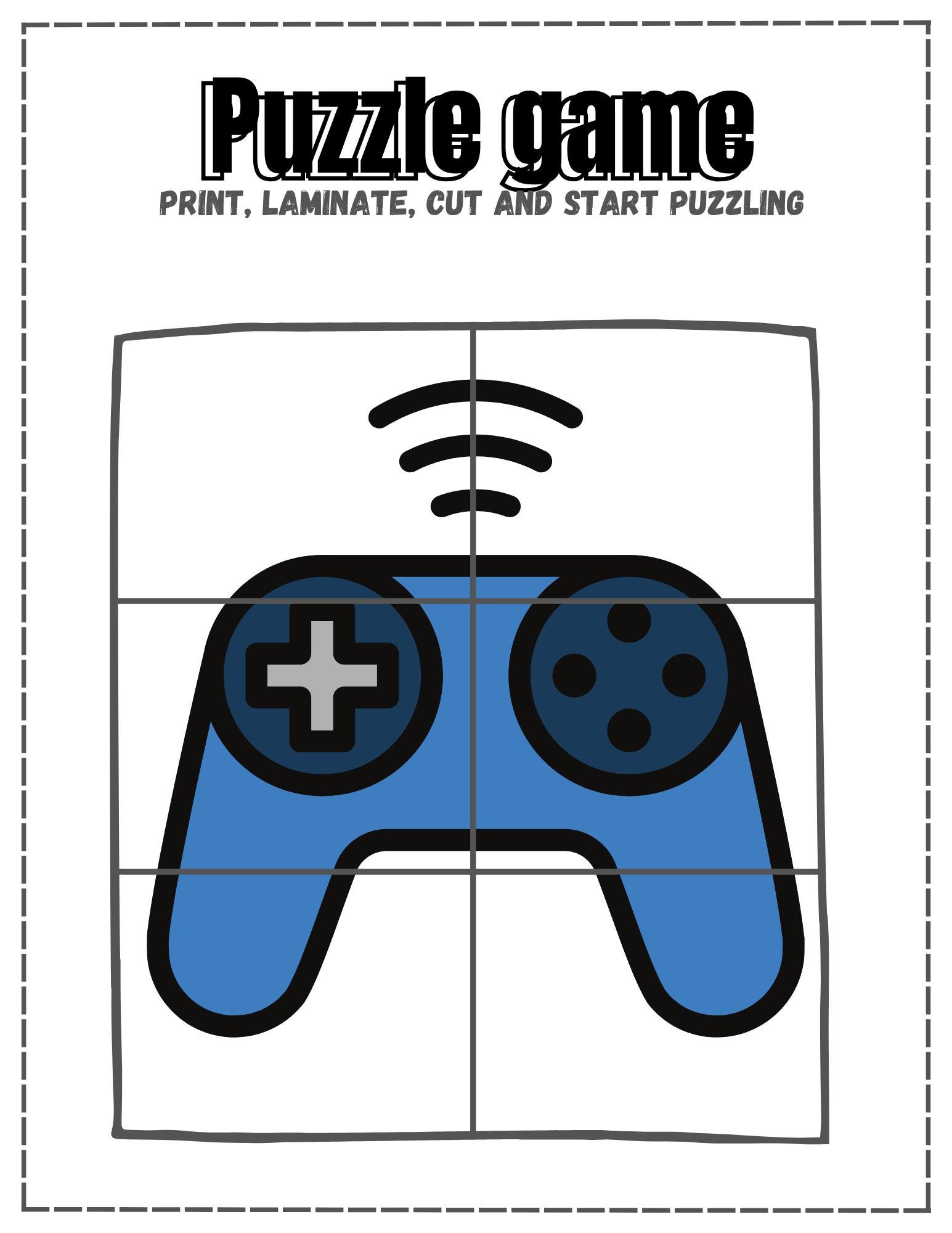 Puzzle Game Activity Sheet - Etsy