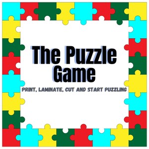 Puzzle Game Activity Sheet - Etsy