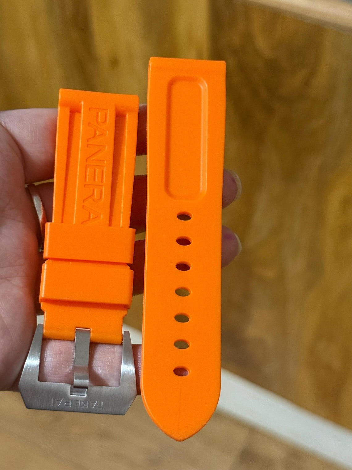 Panerai Watch Replacement Strap High Quality Orange 24mm Mens Watch - Etsy