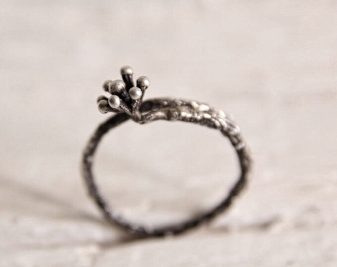 Sterling Silver Nature Ring adjustable Ring-nature Inspired - Etsy