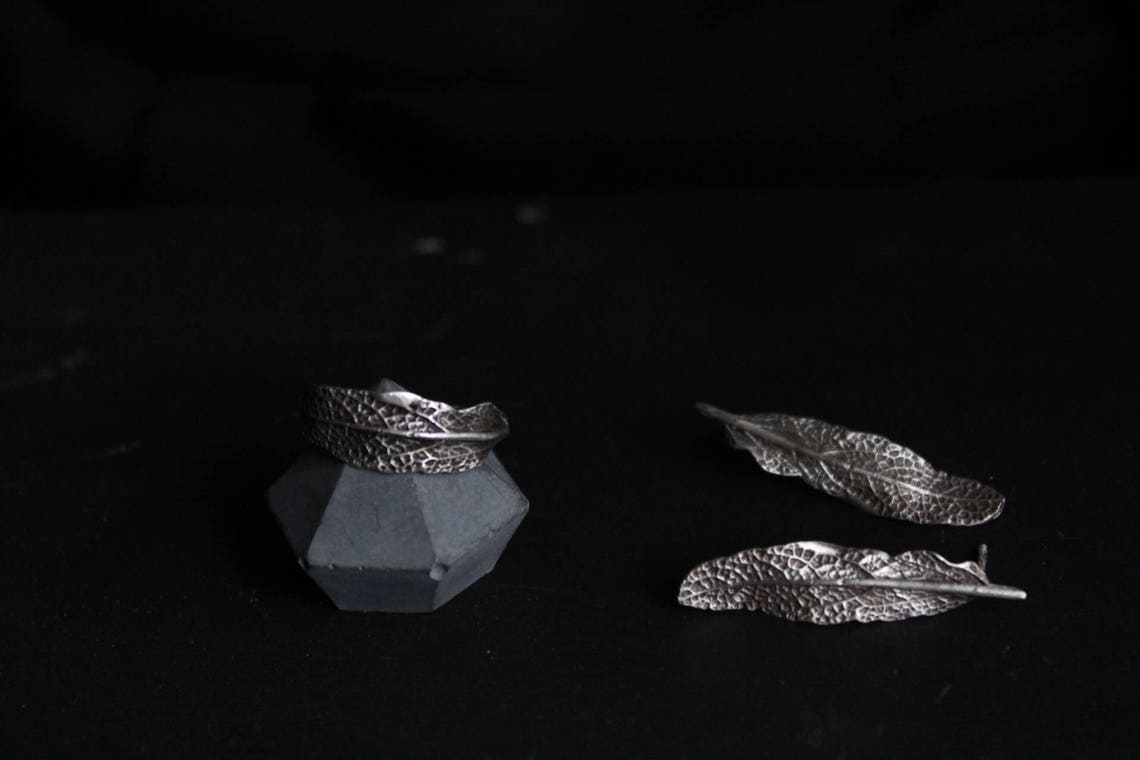 Leaf Ring-silver Leaf Ring-nature Ring-leaf Jewelry real Leaf - Etsy