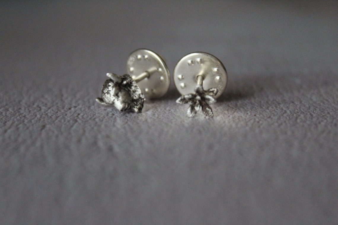 Silver Lapel Pin Set of two pin Sterling silver pin set | Etsy