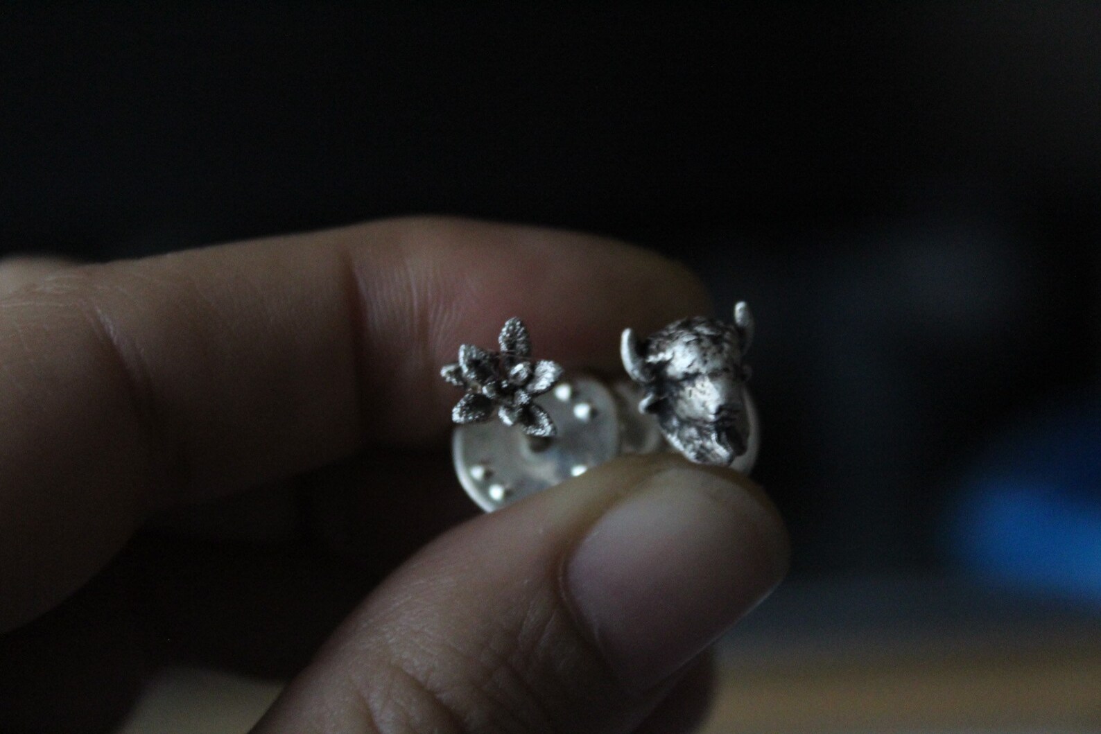 Silver Lapel Pin Set of Two Pin Sterling Silver Pin Set - Etsy