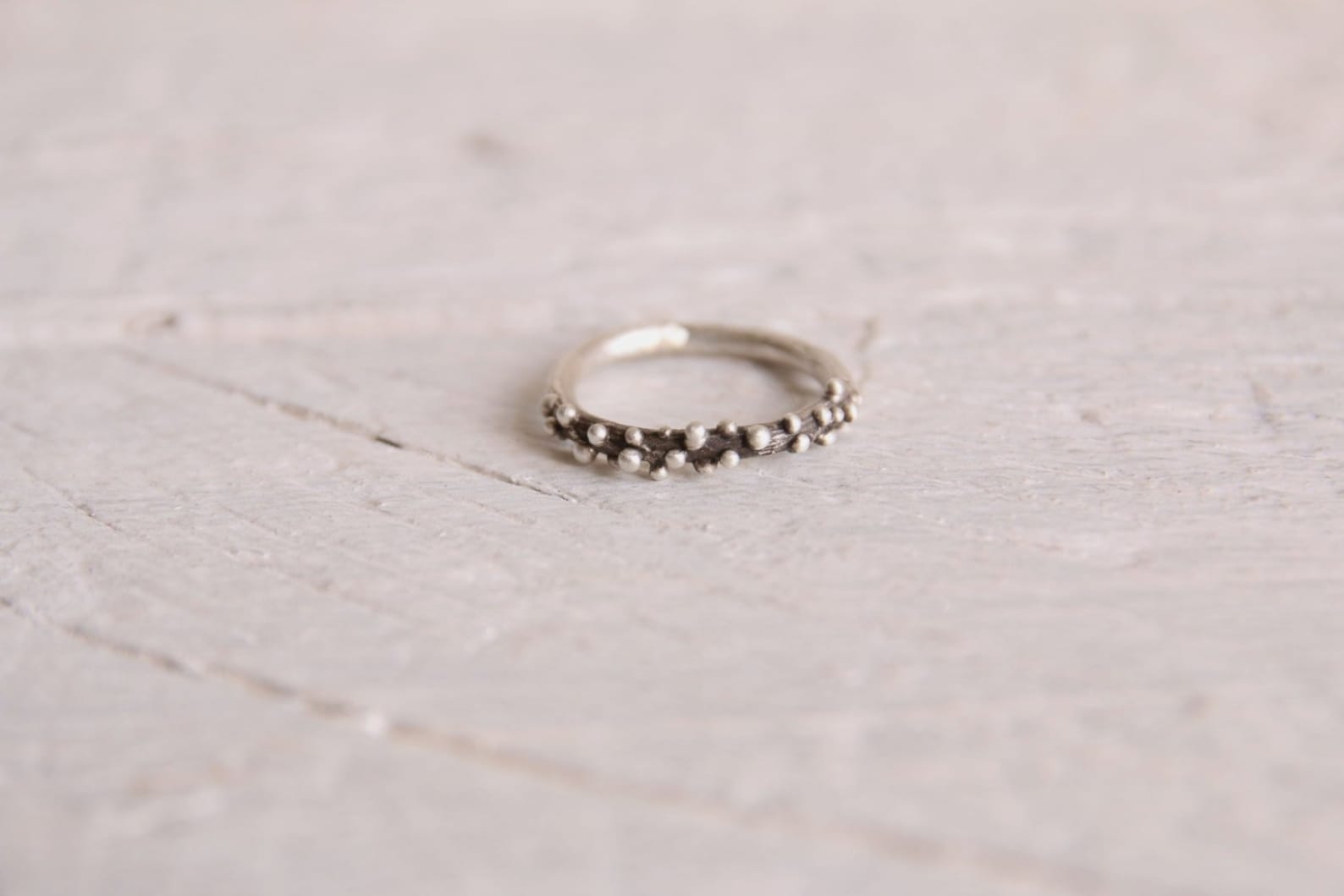 Sterling Silver Bubble Ring Dot Ring Granulation Ring - Etsy