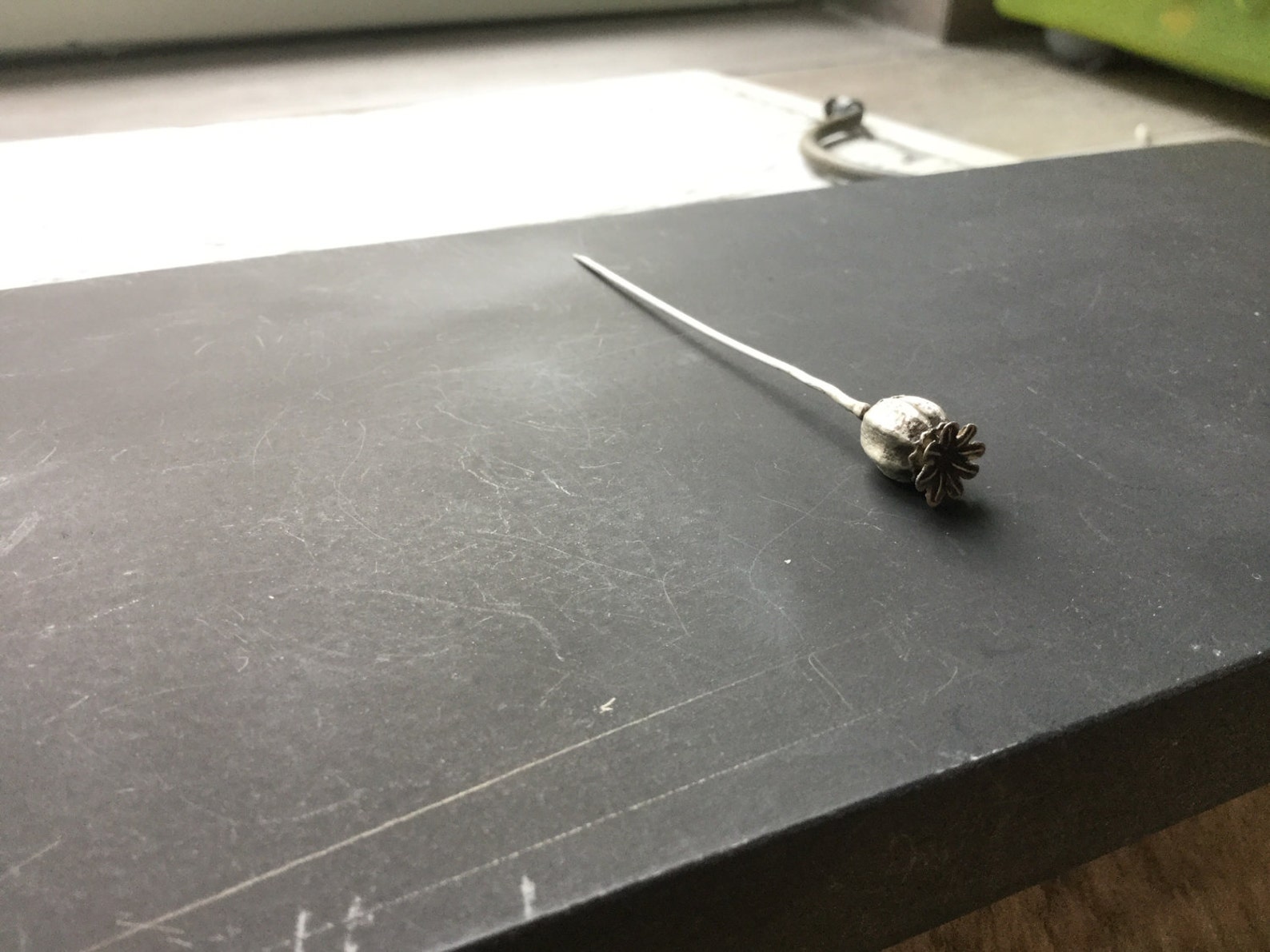 Poppy Pod Pin sterling Silver Brooch-nature Pin Stick-poppy - Etsy