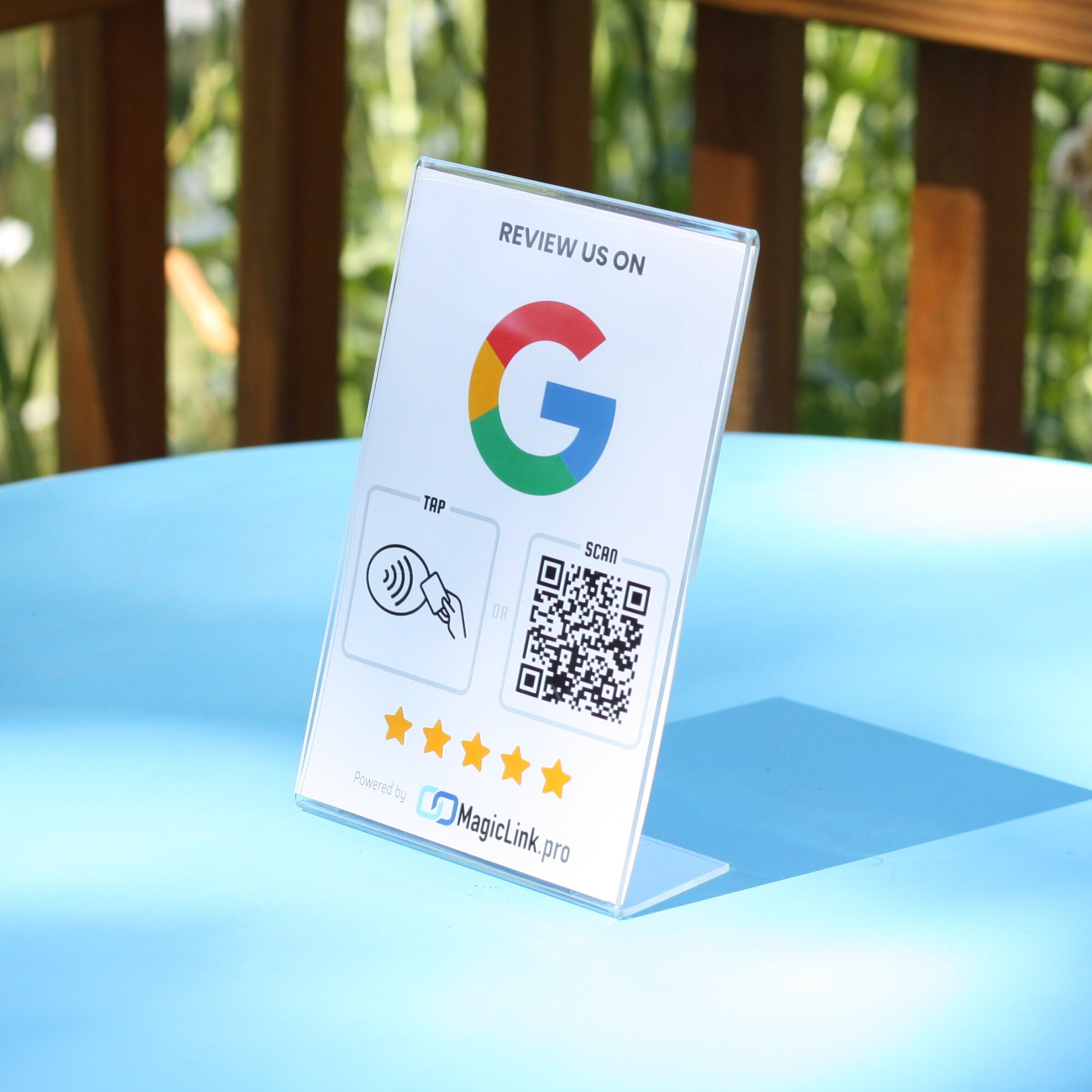 Google Reviews Stand With QR Code Scan and NFC Tap Boost Business ...