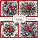 Poinsettia Christmas Digital Paper | Holiday Junk Journal (digital ...
