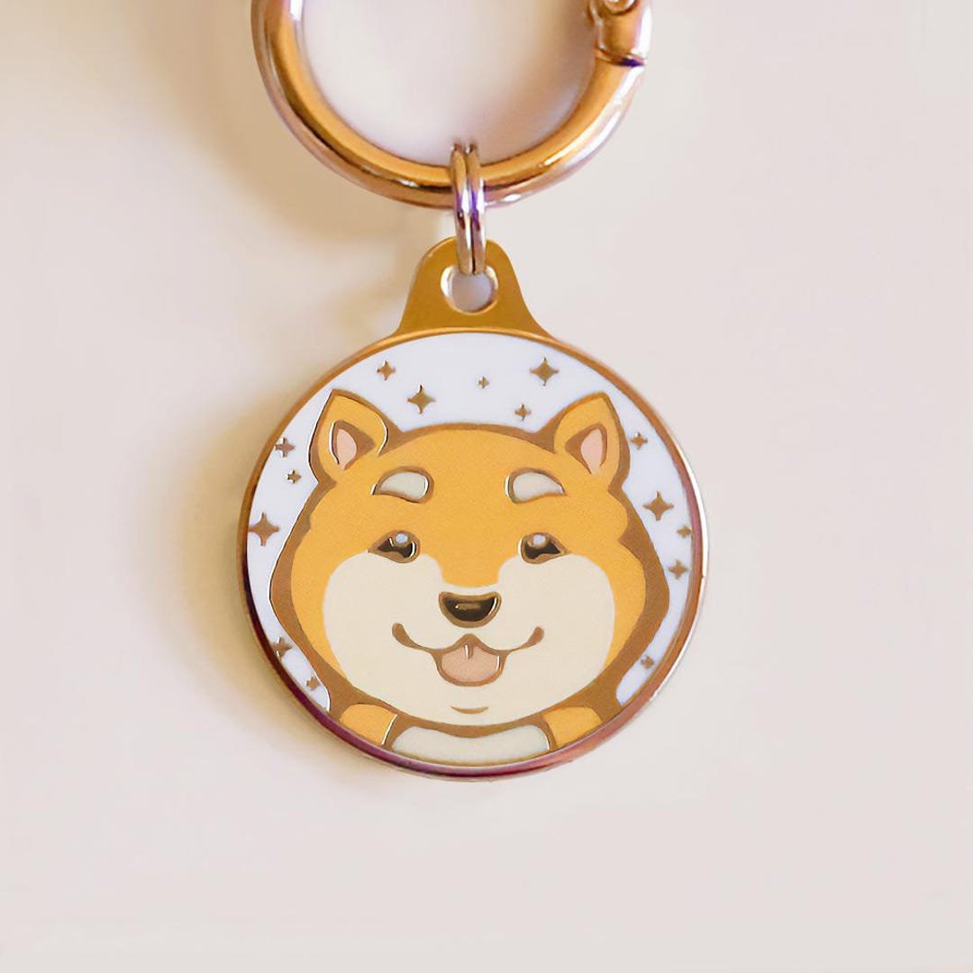 Shiba Inu Dog ID Tag | Akita | Gift for Dogs | Pet Tag | Personalized ...