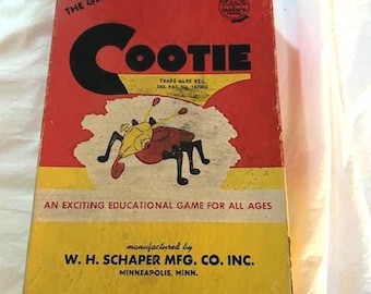 COOTIE Game Mid-century Vintage in Original Box Eb4834 - Etsy
