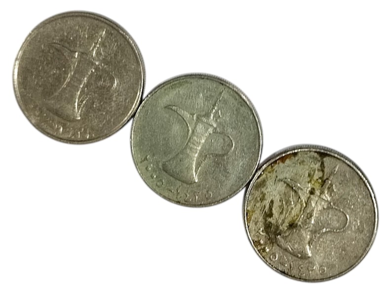 1 Dirham Vintage Coins Money Emirates Old Pcs Rare Collectible From the ...