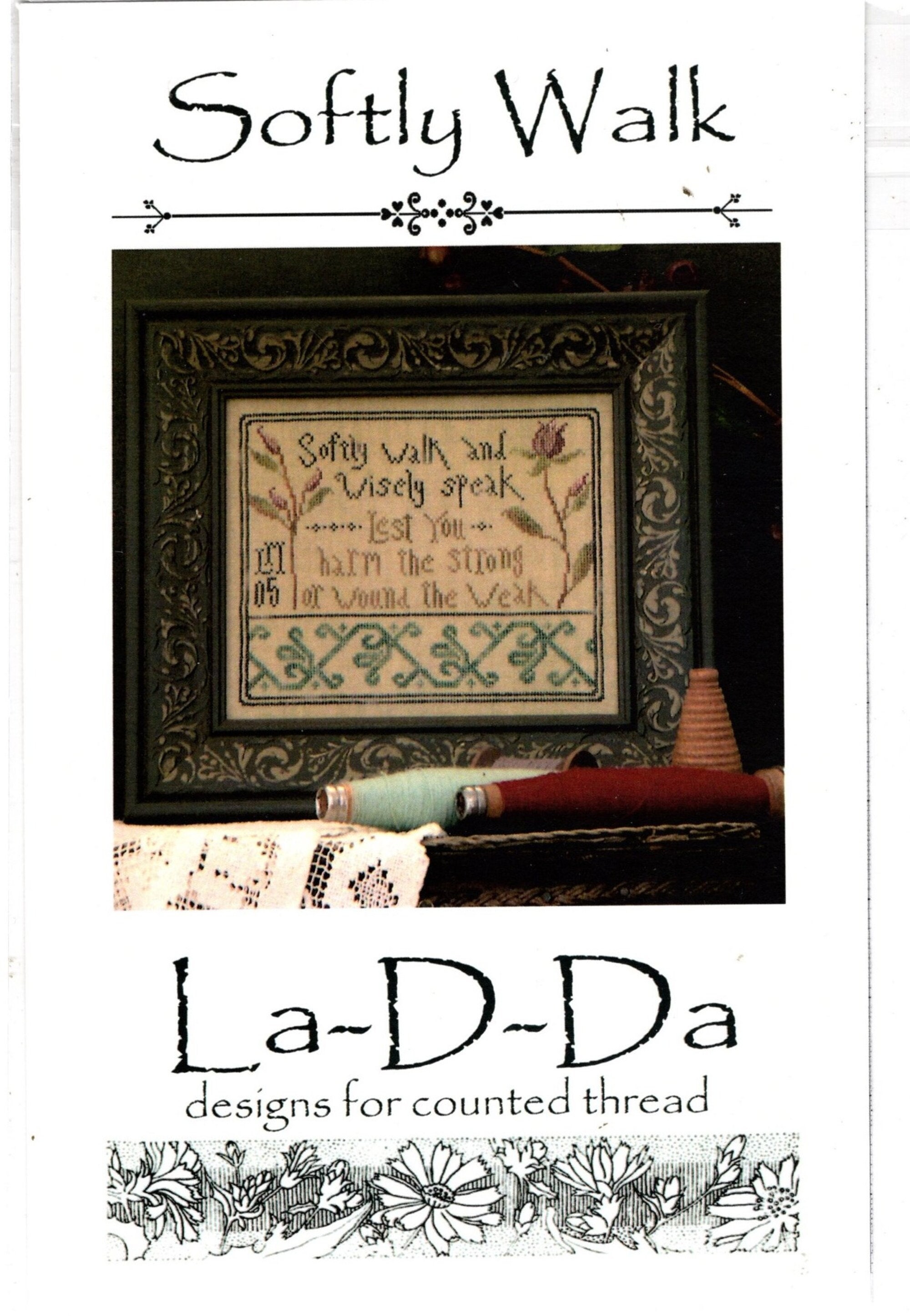 LA-D-DA Counted Cross Stitch Chartpack-totinhare,yellowbird,bisforbunny,tworabbitsampler ...