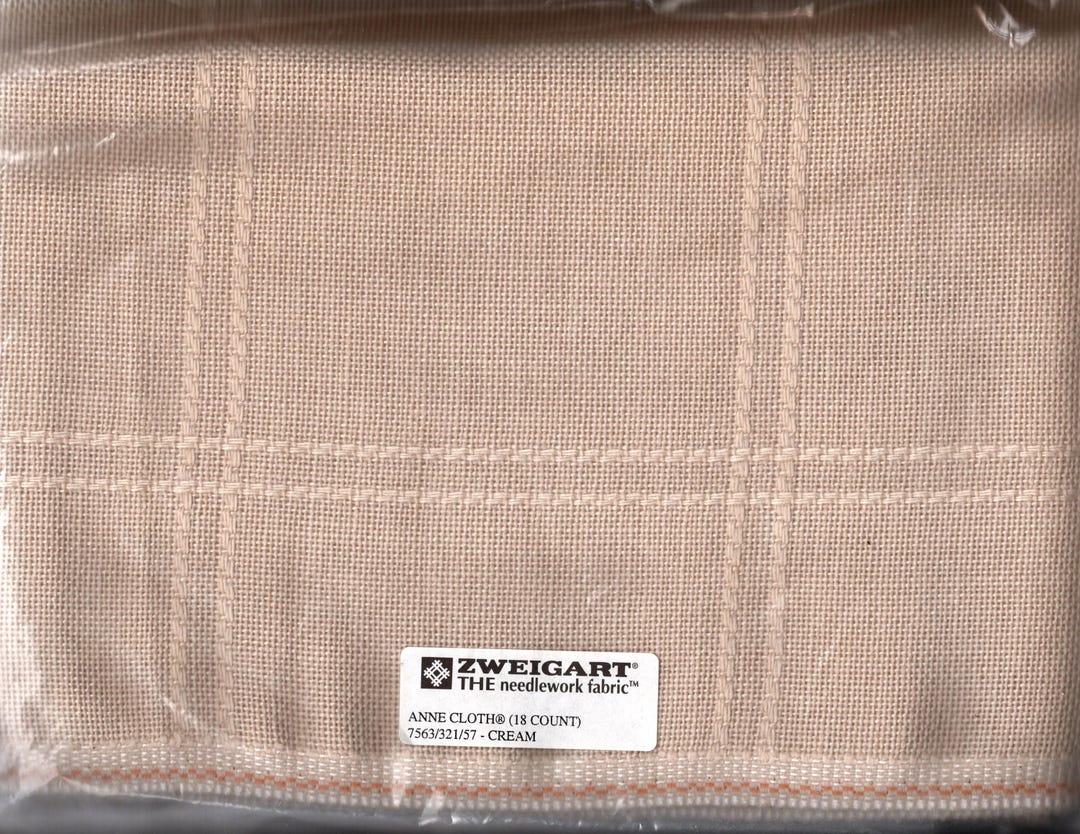 Zweigart ANNE CLOTH AFGHAN Fabric Cream 18 Count 45" X 57" - Etsy