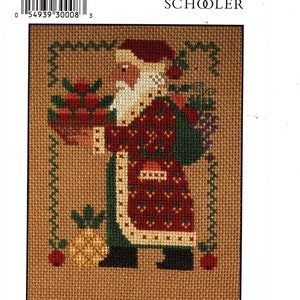PRAIRIE SCHOOLER Santa -individual Yearly Counted Cross Stitch Charts ...