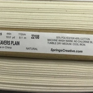 WEAVERS CLOTH for Punchneedle, Embroidery, Crafts - White or Natural ...